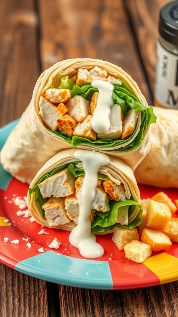 Quick and Tasty Chicken Caesar Wrap Recipe